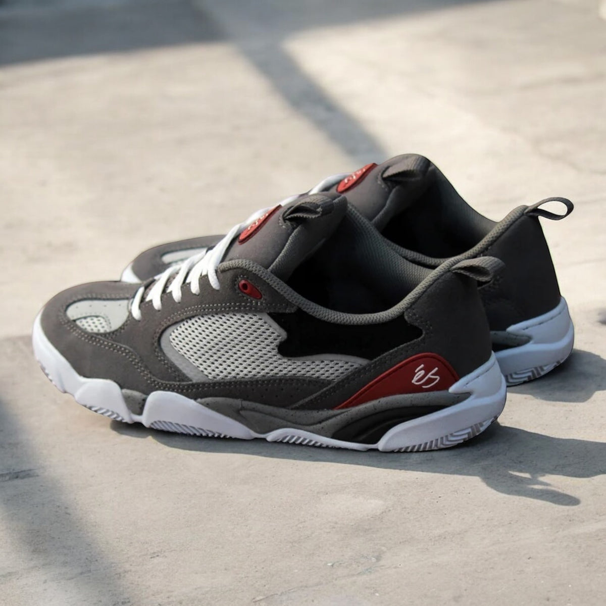 Tenis éS Quattro Plus Grey Red – Warehouse Footwear