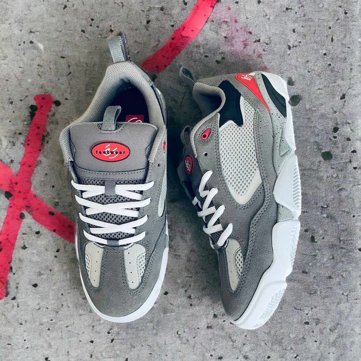 Tenis éS Quattro Plus Grey Red – Warehouse Footwear